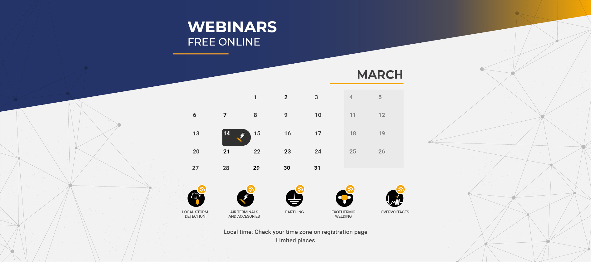 Webinars for march 2023 - Aplicaciones Tecnológicas